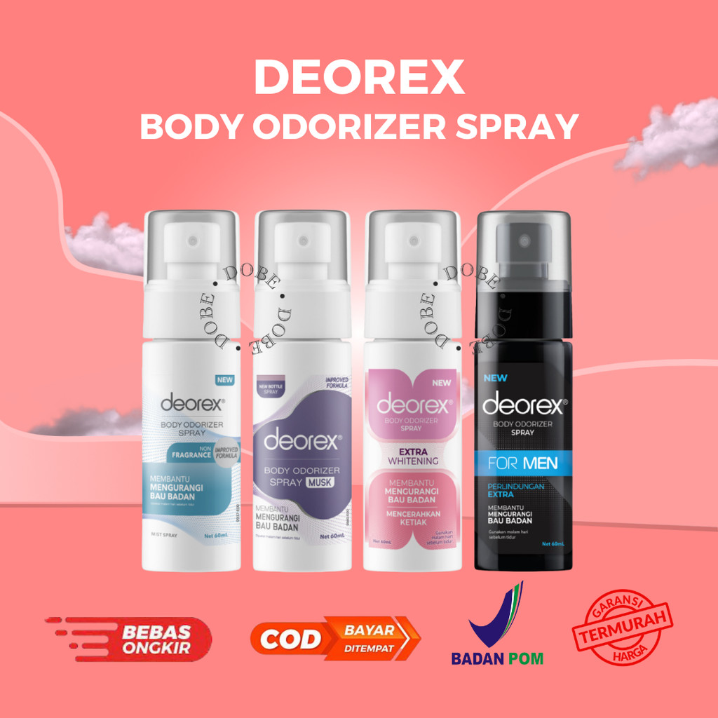 Jual DEOREX Body Odorizer Spray - 60ml | Shopee Indonesia
