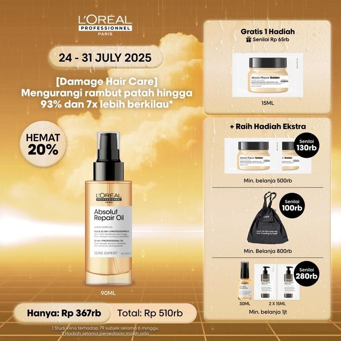 Jual Pilihan- [Fs] L'Oreal Professionnel Absolut Repair Hair Serum ...