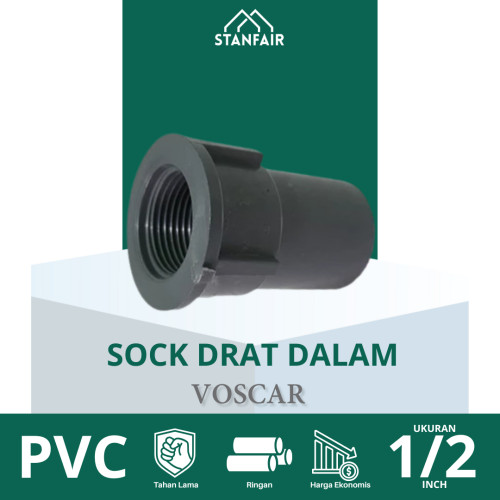 Jual Voscar Faucet Socket 1/2" / Sock / Sok Drat Dalam 1/2" / SDD Pvc 1 ...