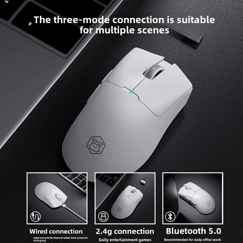 Jual Eweadn X21 Paw3395 Wireless Bluetooth Triple Mode Mouse ...