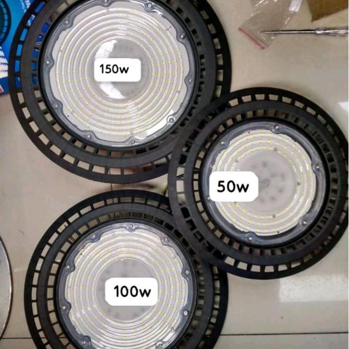 Jual Murah Lampu Highbay Led 50W 100W 150W Led Gantung Highbay 150 100 50 Watt Putih Reflektor ...