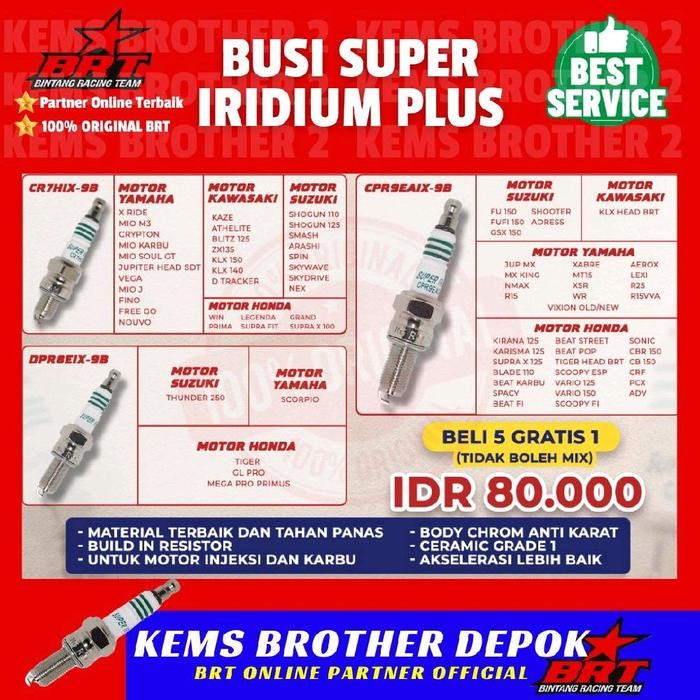 Jual Busi Racing Brt Super Iridium Untuk Xmax Vario 160 Pcx 160 Adv 160 ...