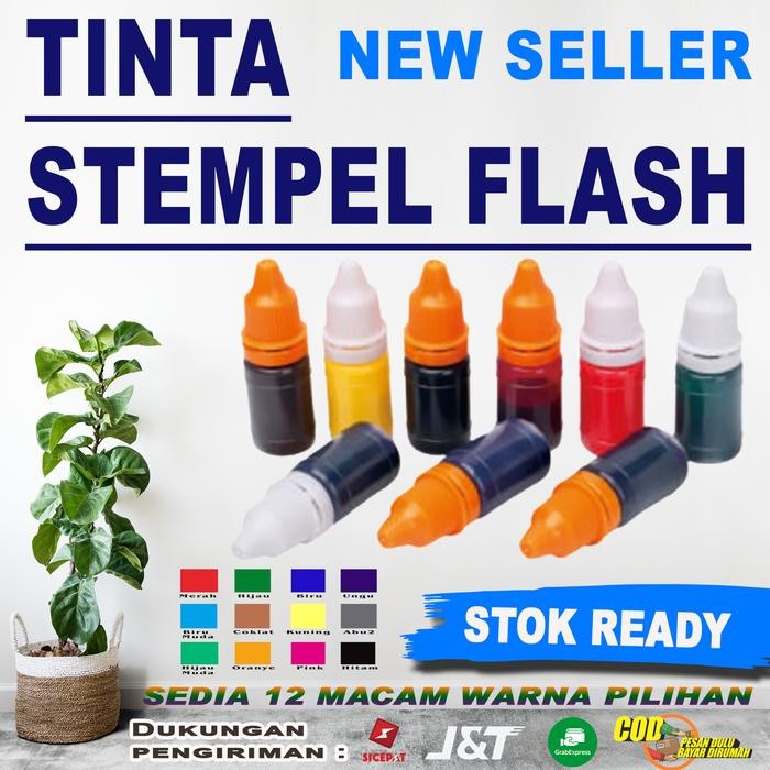 Jual New Tinta Stempel Flash / Otomatis 5 ML | Shopee Indonesia