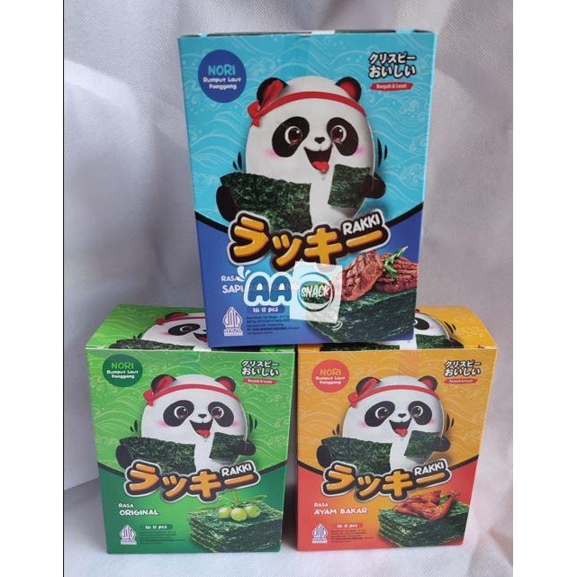 Jual Pilihan- Rakki Nori Isi 12 X 4.5Gr | Shopee Indonesia