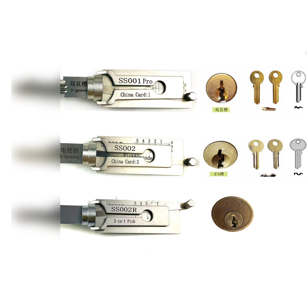 Jual BEST SELLER SS001 SS002 and SS002R 2 In 1 Lock Key Precision Hook ...