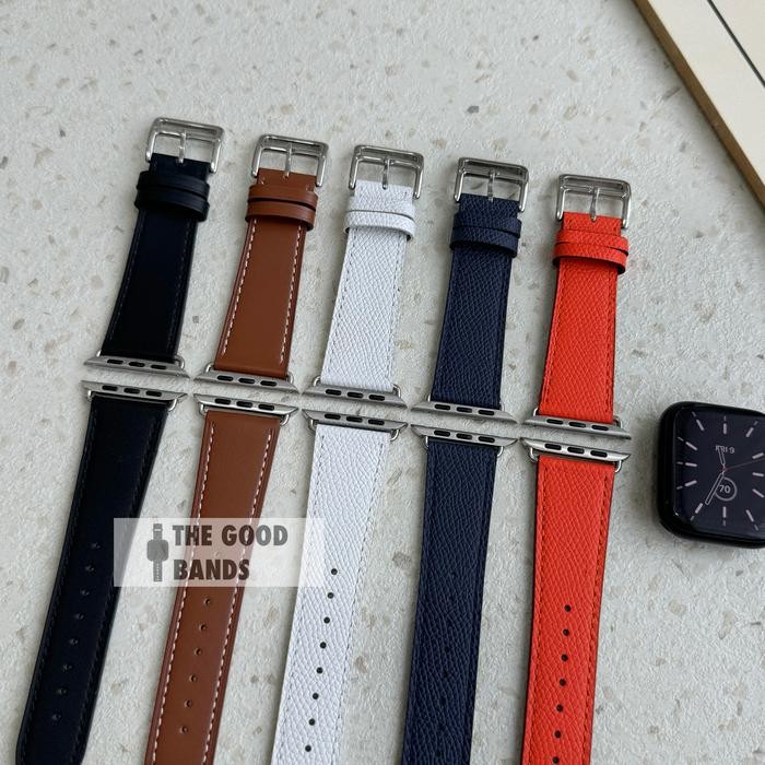 Jual apple watch tali strap hermes single leather kulit 1 2 3 4 38mm ...