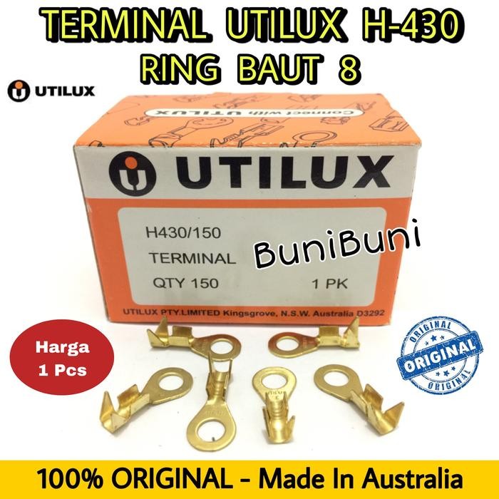 Jual Jual Terminal / Skun Utilux Ring Baut 8 H430 / M5 - 5 Mm Original ...