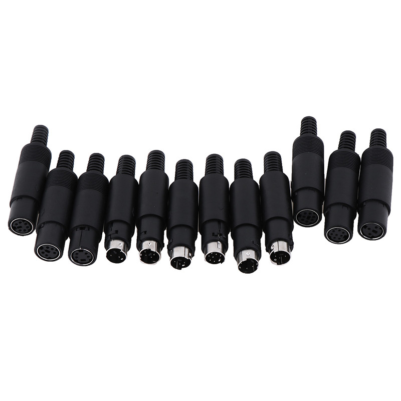 Jual Terbaru 1 Piece Male Female Mini DIN Plug Socket Connector 3/4/5/6 ...