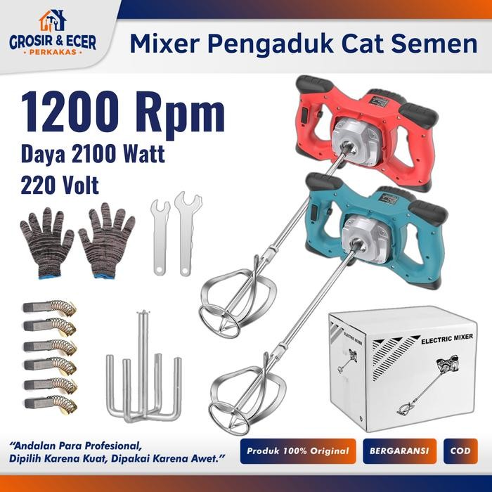 Jual Mesin Pengaduk Cat Dan Semen Elektrik Electric Mixer - Mesin ...