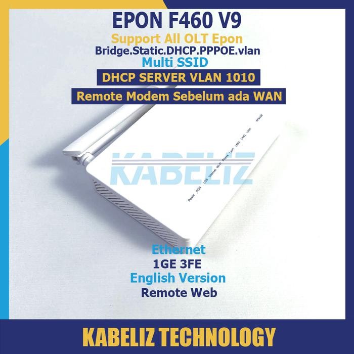 Jual ONU EPON ZTE F460 V9 ONT WIFI ROUTER MODEM OLT EPON MURAH SECOND ...