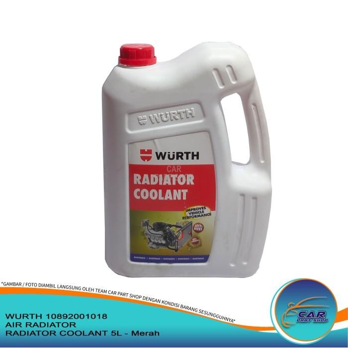 Jual AIR RADIATOR WURTH RADIATOR COOLANT 5L MERAH | Shopee Indonesia