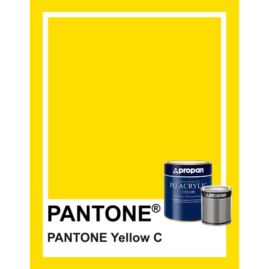 Jual CAT PROPAN PU ACRYLIC - PANTONE Yellow C | Shopee Indonesia