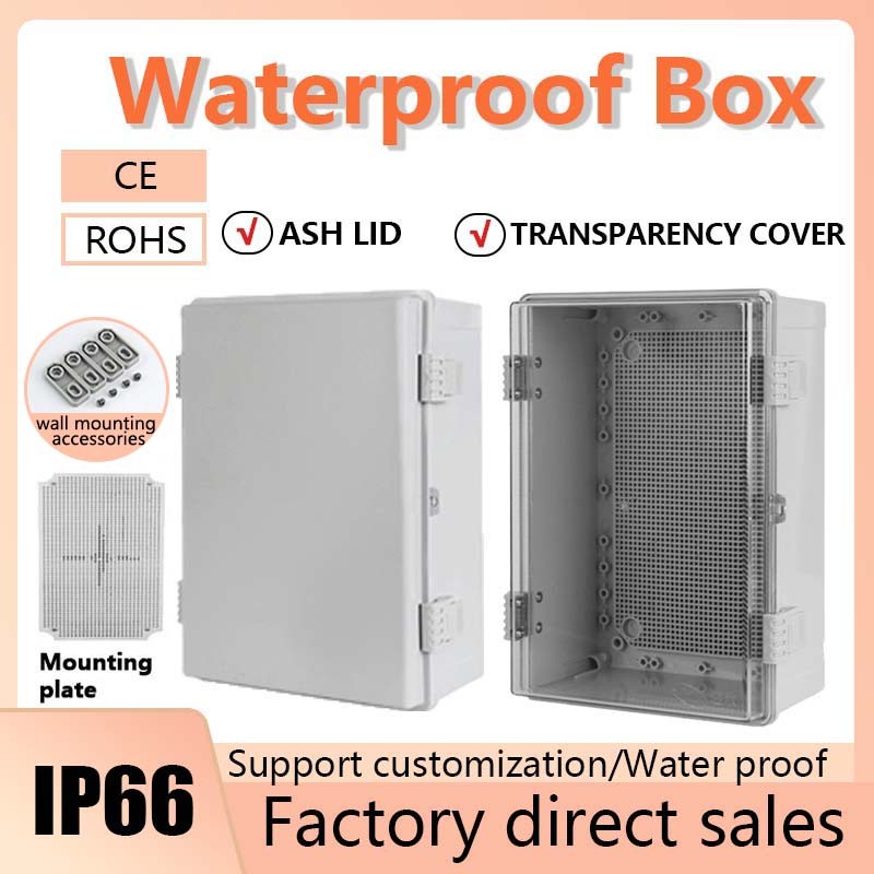 Jual IP66 Waterproof Gray/Transparent Cover Enclosure Junction Box ABS ...
