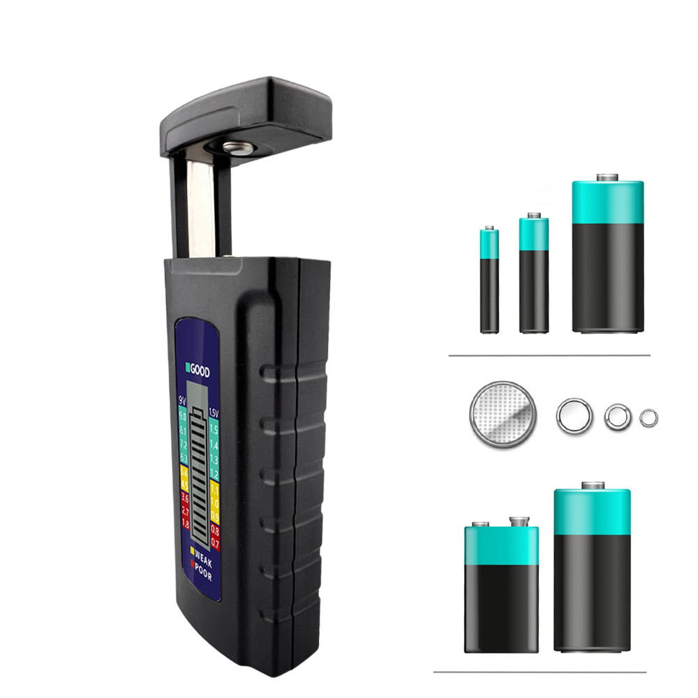Jual TERLARIS 1.5V Button Cell Battery Tester Power Bank Detectors 9V D ...
