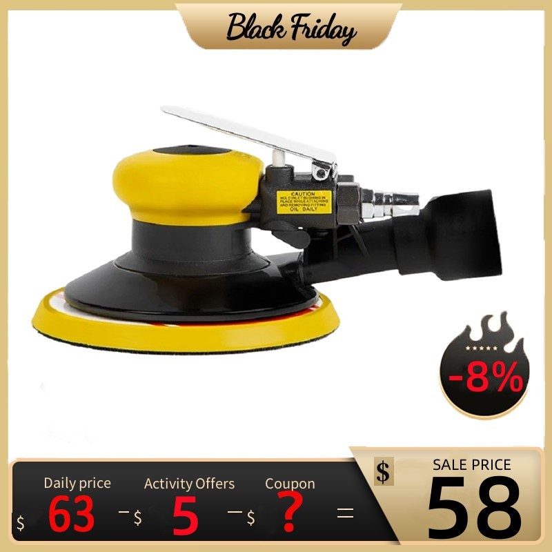 Jual 6 Inch (150mm) Air Random Orbital Sander Dual Action Polisher Palm ...
