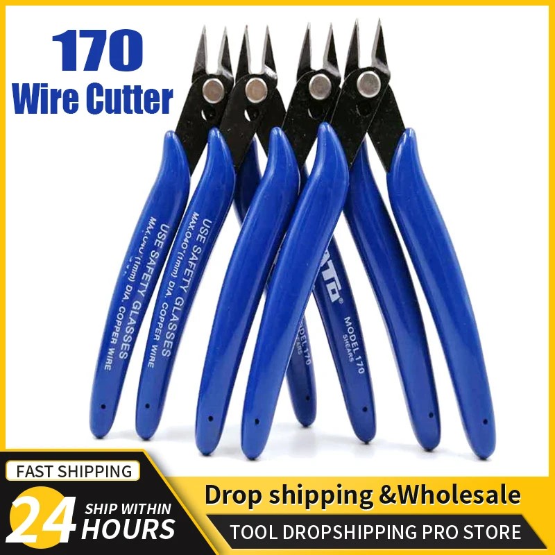 Jual 170 Wire Cutter DIY Trimmer Diagonal Side Cutting Cable Nippers ...