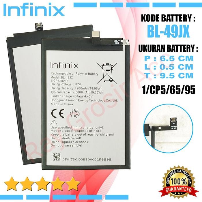 Jual Baterai Original Infinix NOTE 10 PRO X695D X697 BL-49JX BL49JX BL ...