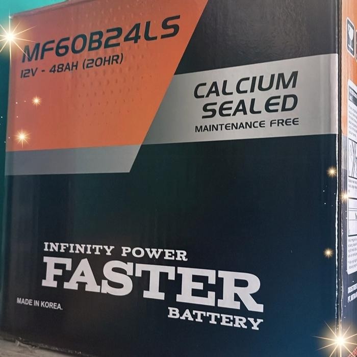 Jual Aki Mf Faster Ns60Ls 12V 48Ah 60B24Ls Infinity Power | Shopee ...
