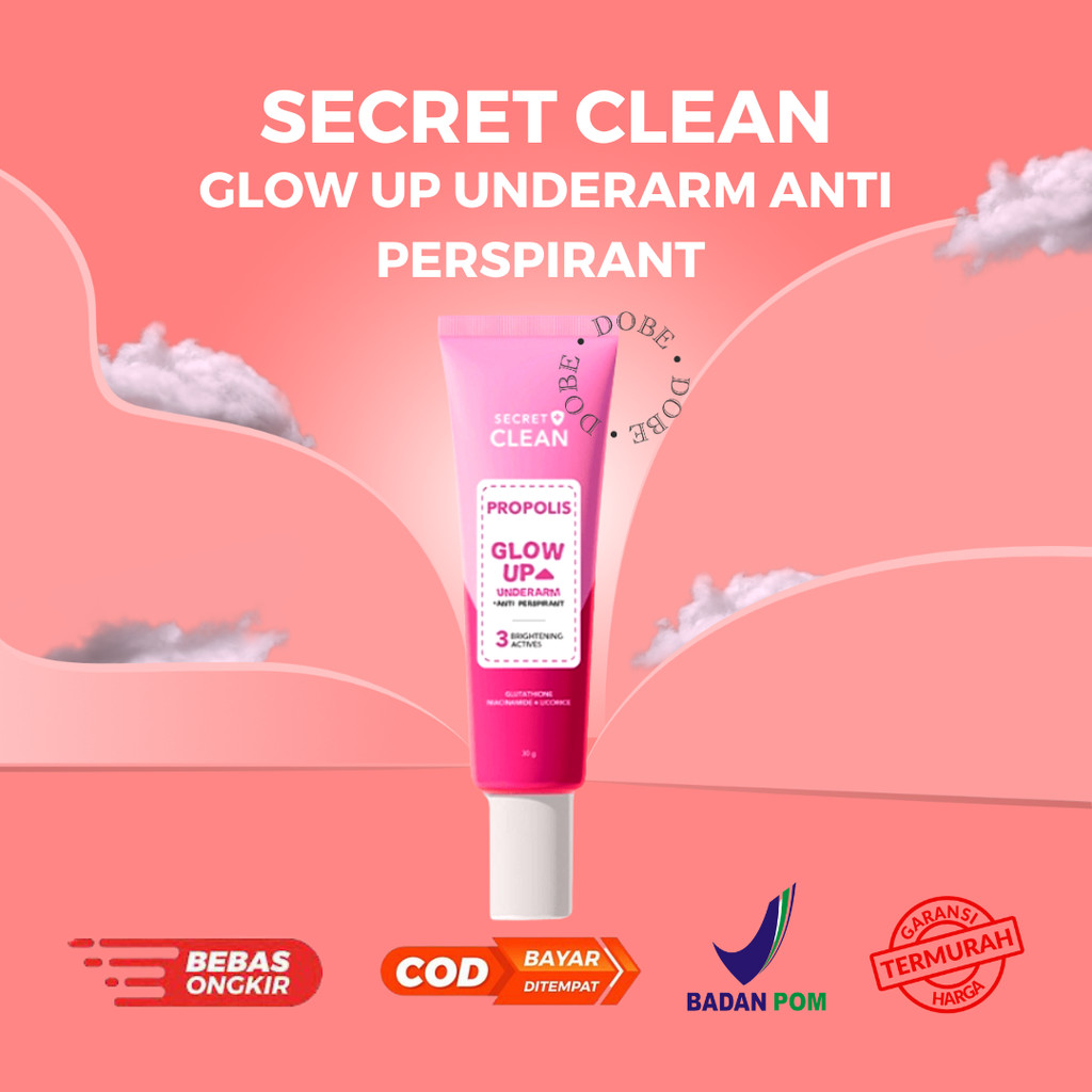 Jual SECRET CLEAN Glow Up Underarm Anti Perspirant - 30gr | Shopee ...
