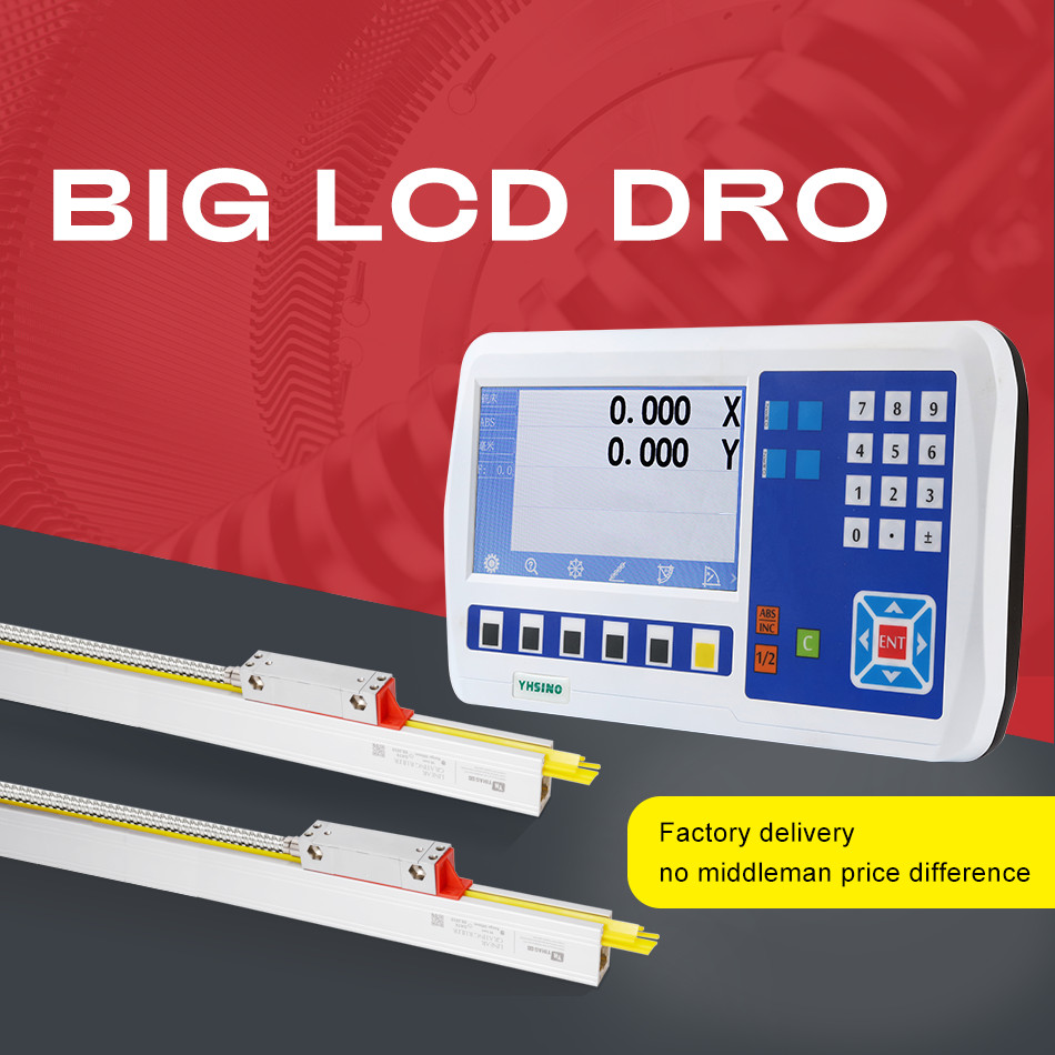 Jual Lathe Mill CNC Dro Big Lcd Display YH800-2V/3V Digital Readout Kit ...