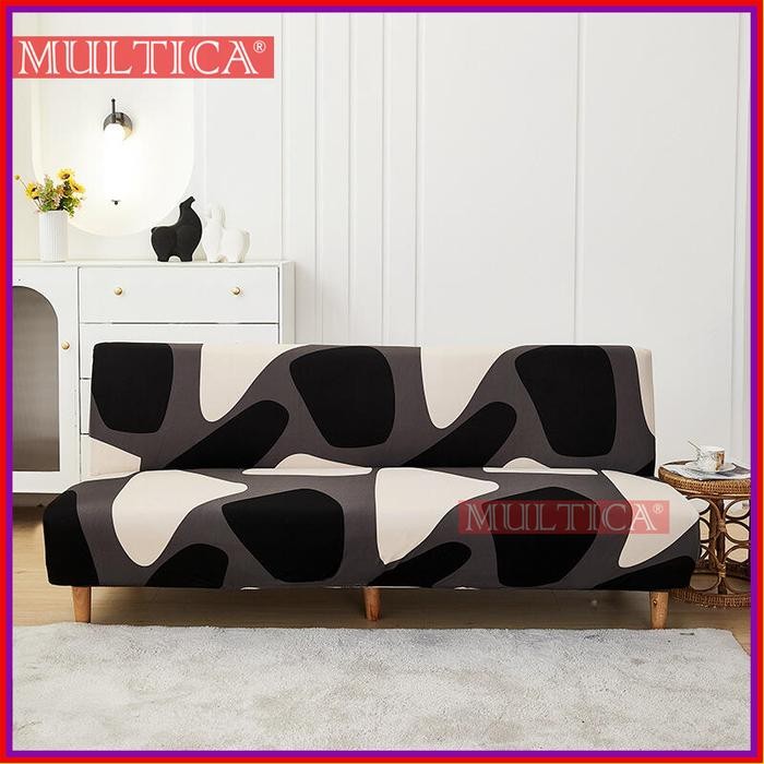 Jual MULTIKA COD Armless Sofa Bed Cover Spandex Stretch Vintage Sofa ...