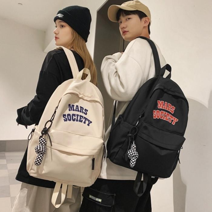 Jual Sedia TAS RANSEL WANITA PRIA SEKOLAH KOREA STYLE MARS SOCIETY ...