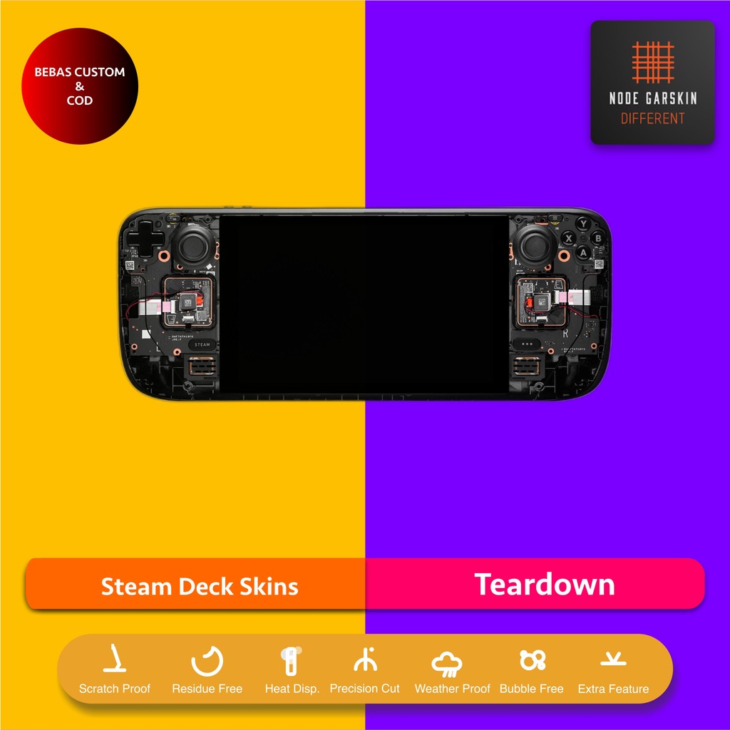 Jual Garskin Skin Steam Deck Teardown Fullbody / Backonly | Anti Lecet ...