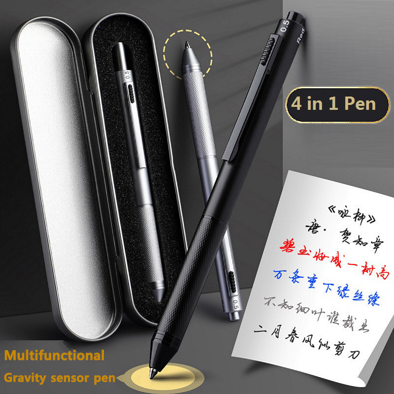 Jual 3+1 Multicolor Ballpoint Pens 0.5mm Mechanical Pencil, Technology ...