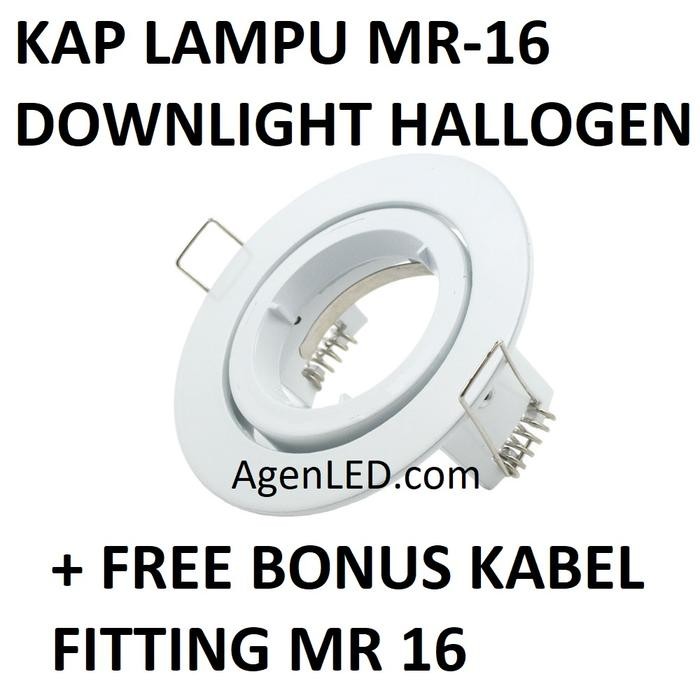 Jual New Kap Lampu Downlight MR16 Hallogen sorot halogen LED spot MR 16 ...