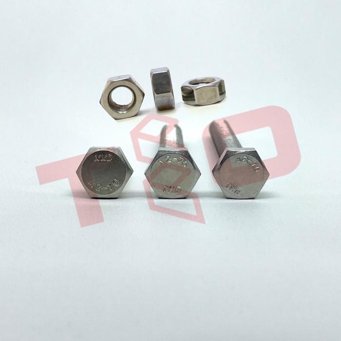 Jual Mur Baut Hex M8x20 SUS304 - Mur Baut Hexagon 8x20 SS304 - Hex Nut ...