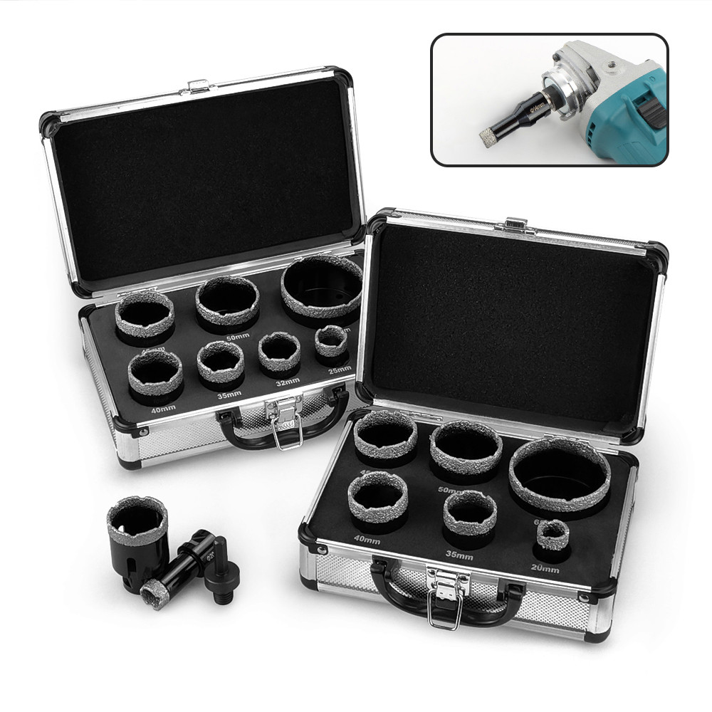 Jual BARU 6 Pcs M14 Thread Diamond Dry Drill Bit Vacuum Brazed Drilling ...