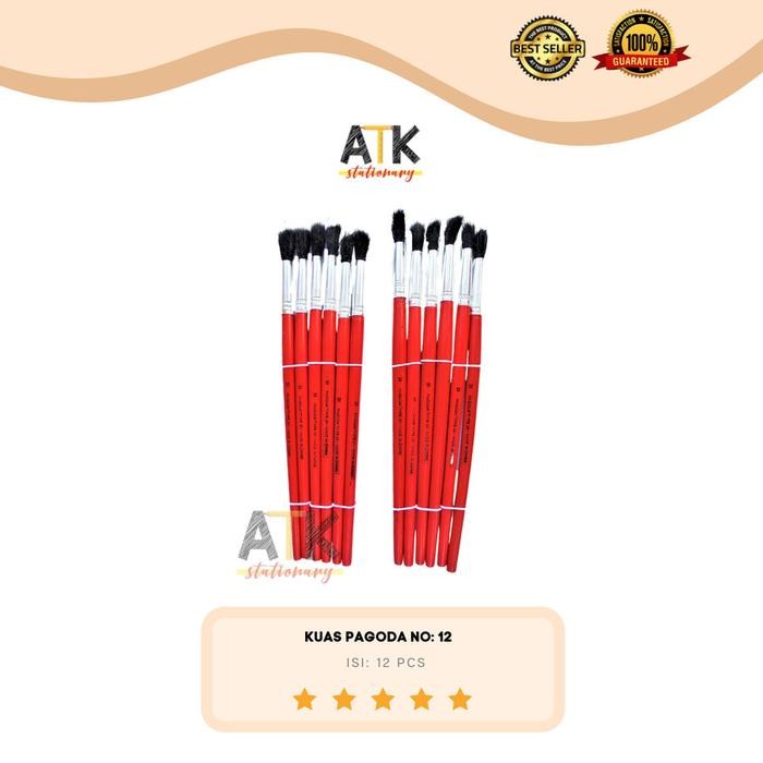 Jual Kuas Cat Air Pagoda No: 12 atk | Shopee Indonesia