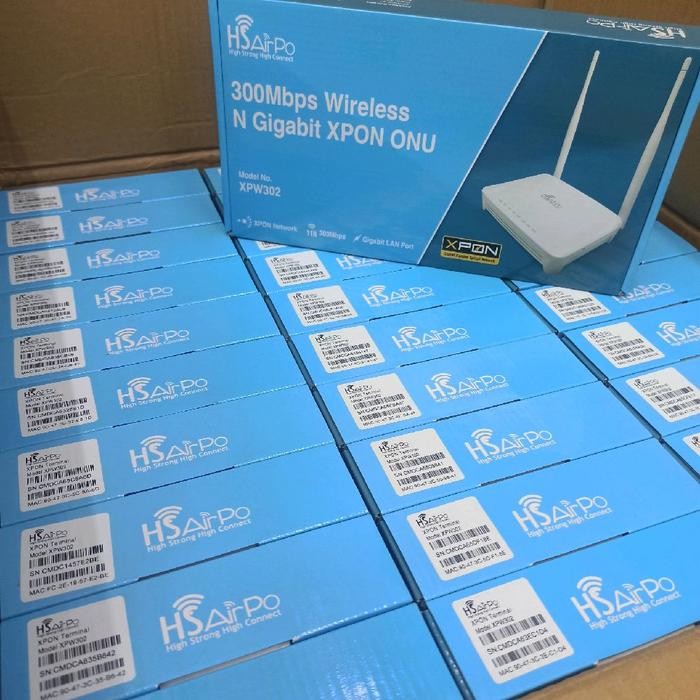 Jual XPW302 HSAirPo 300Mbps Wireless N Gigabit XPON ONU router | Shopee ...