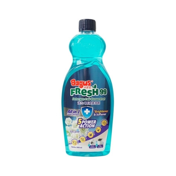 Jual BAGUS FRESH 99 LIQUID DETERGENT LILY SCENT BOTOL 600 ML | Shopee ...