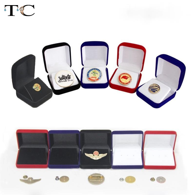 Jual 2021 Badge Medal Commemorative Coin Organizer Box Flocking ...