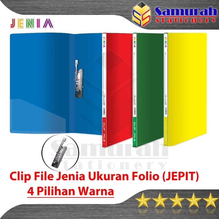 Jual New Clip File Polos Ukuran Folio / Map Album Plastik Jepit Kertas ...