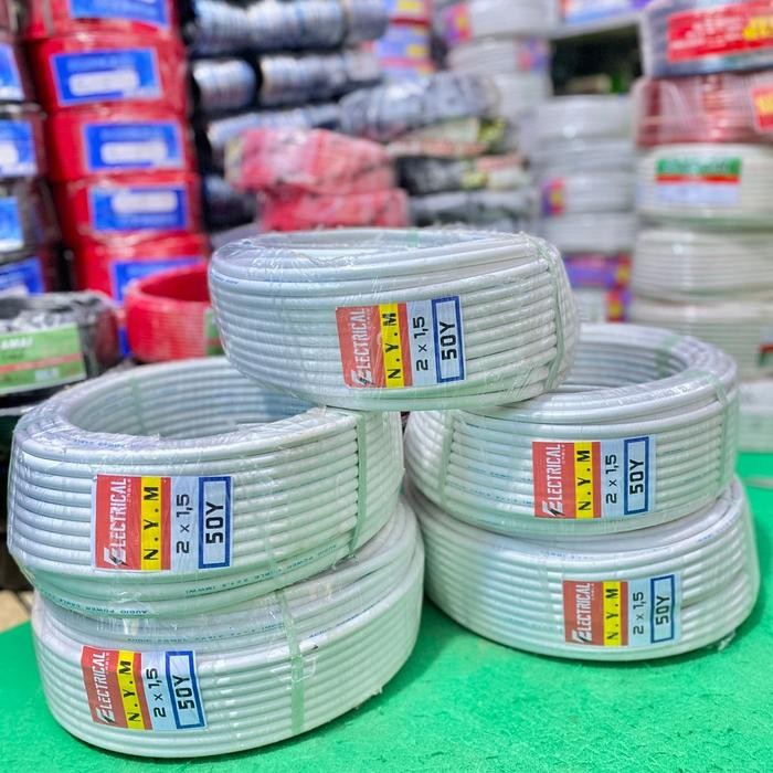 Jual ELECTRICAL Kabel Listrik Kawat NYM 2x1,5mm Panjang 50Y ELECTRIKAL ...