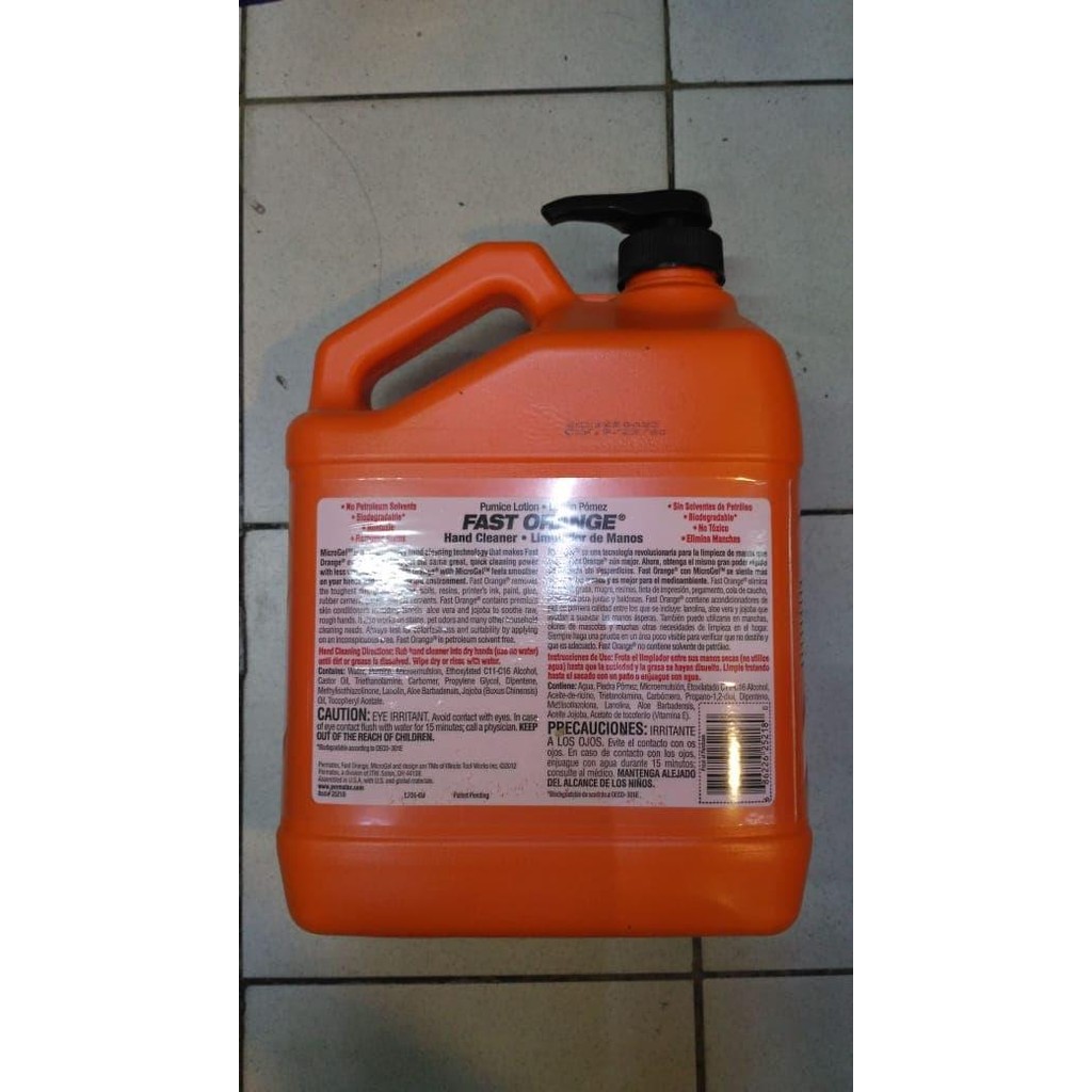 Jual Permatex Fast Orange Hand Cleaner PERMATEX FAST ORANGE 3,78 L ...