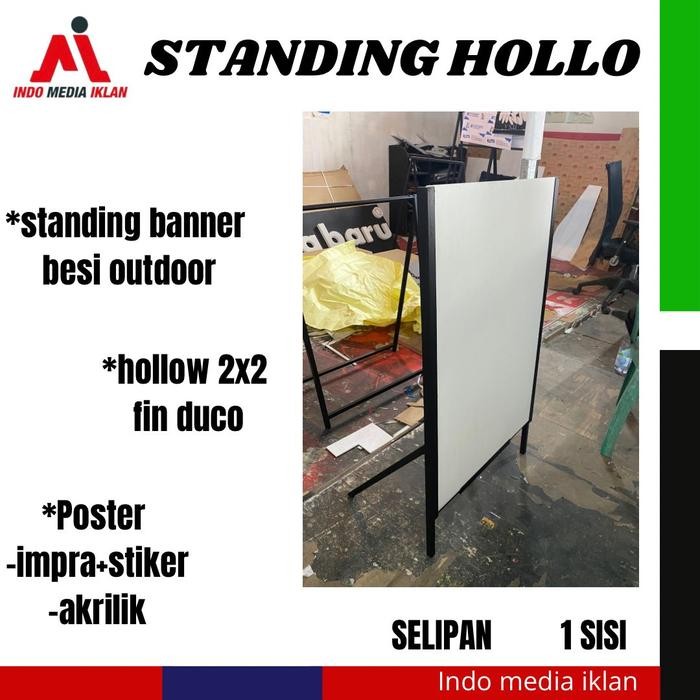 Jual Standing Banner Besi Custom / Stand Besi Tbk | Shopee Indonesia