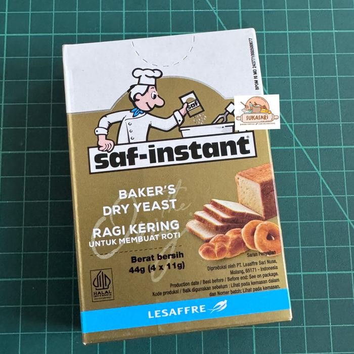 Jual instanChatsaja- Saf Instant Yeast 4X11Gr Box Ragi Instant ...