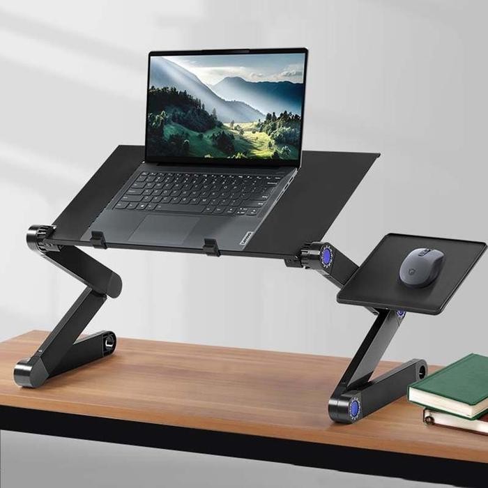 Jual Casing Laptop Aluminum Alloy Adjustable Desk Stand Portable ...