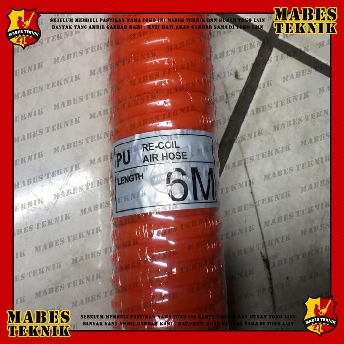 Jual SELANG ANGIN KOMPRESOR 6M - RECOIL HOSE - SLANG SPIRAL 6 METER ...