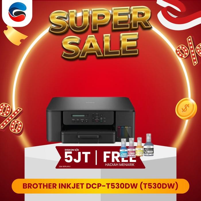 Jual Terlaris Brother Printer Inkjet Dcp T530Dw T530 A4 All In One ...