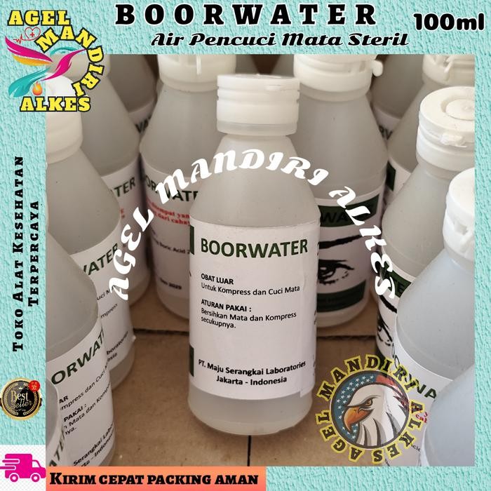 Jual Boorwater Air Pencuci Mata 100Ml / Kompres Cuci Mata Steril Obat ...