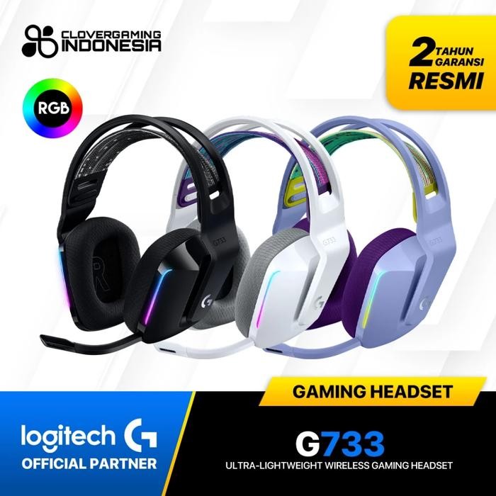 Jual Logitech G733 Lightspeed RGB Wireless Gaming Headset G-733 ...