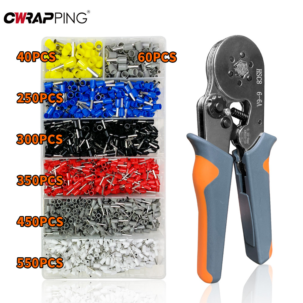 Jual 6-6A Crimping Pliers Set Wire Crimping Plier Box Jaws Kit for Tube ...