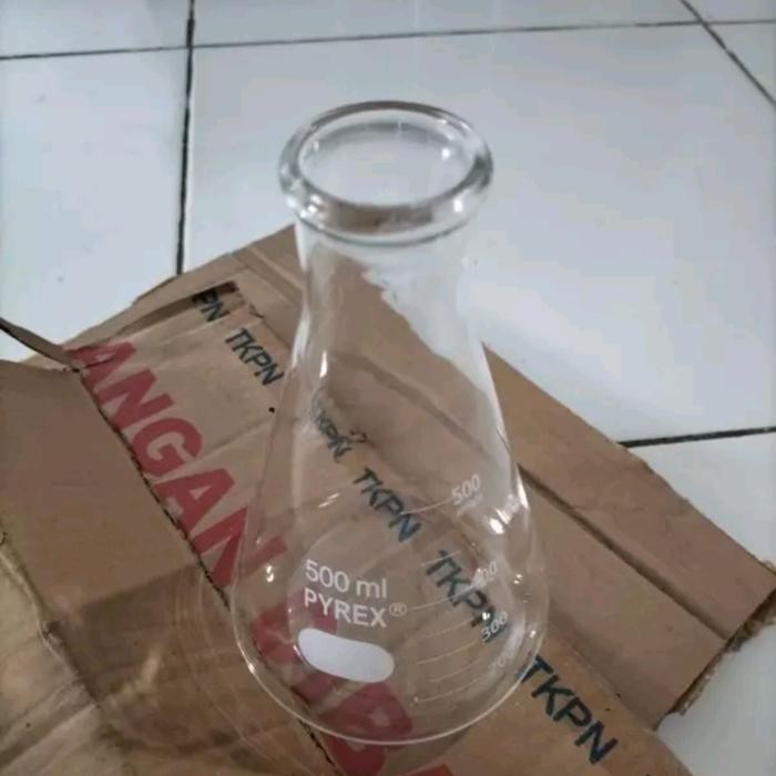 Jual Erlenmeyer Pyrex Labu Makmal Kerucut | Shopee Indonesia