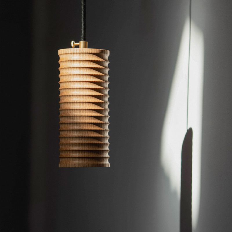 Jual RF - Straight Leg Wood Pendant Light Restaurant Hotel Shop Bar ...