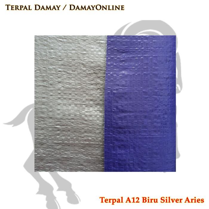 Jual Terpal Jadi A12 Biru Silver Aries ( Ukuran Bebas / M2 ) | Shopee ...