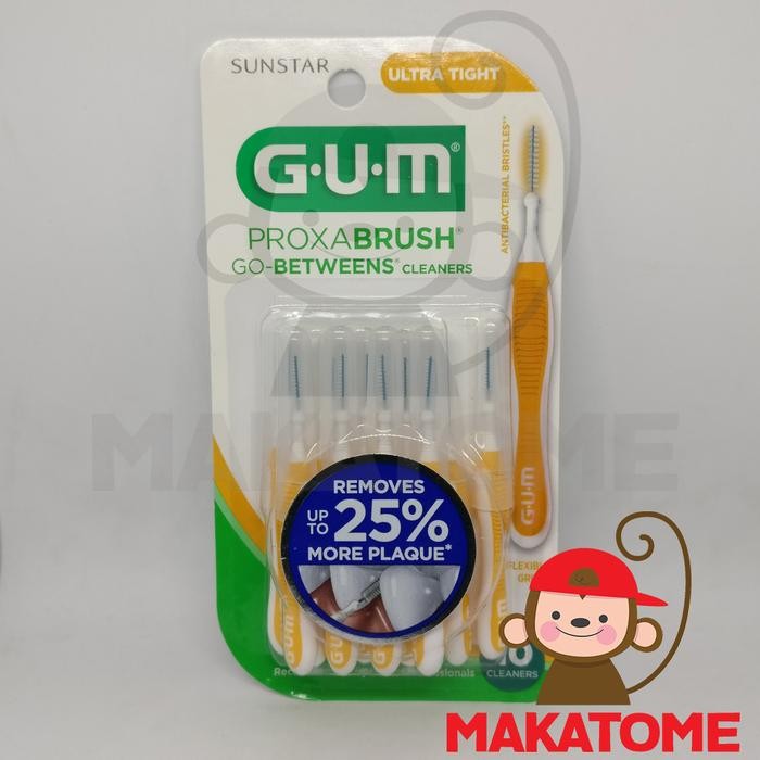 Jual GUM Proxabrush Interdental Brushes ULTRA TIGHT isi 10 proxa brush ...